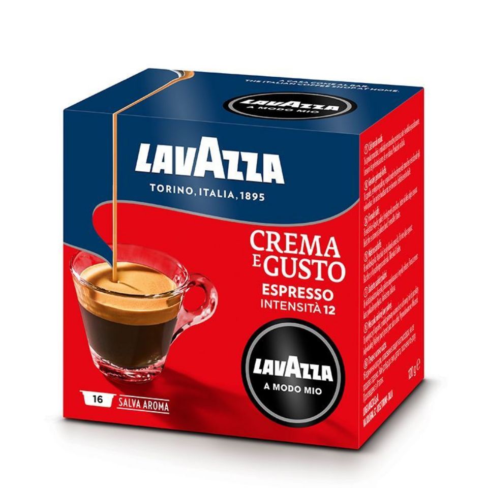 Capsule Lavazza A Modo Mio Crema e Gusto: 128 Cialde Caffè Capsule Lavazza A Modo Mio Crema e Gusto: 128 Cialde Caffè