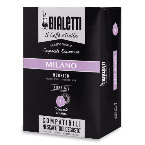 96 Capsule MIlano Bialetti Caffè d'Italia compatibili Nescafé Dolce Gusto 96 Capsule MIlano Bialetti Caffè d'Italia compatibili Nescafé Dolce Gusto